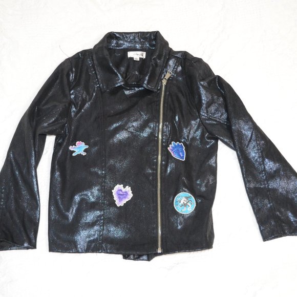 Disney | Jackets & Coats | Disney Dsigned Moto Style Descendants Patch ...